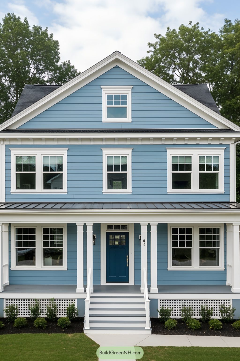 22 Blue Suburban Houses That Will Paint Your World Happy