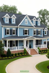 22 Blue Suburban Houses That Will Paint Your World Happy