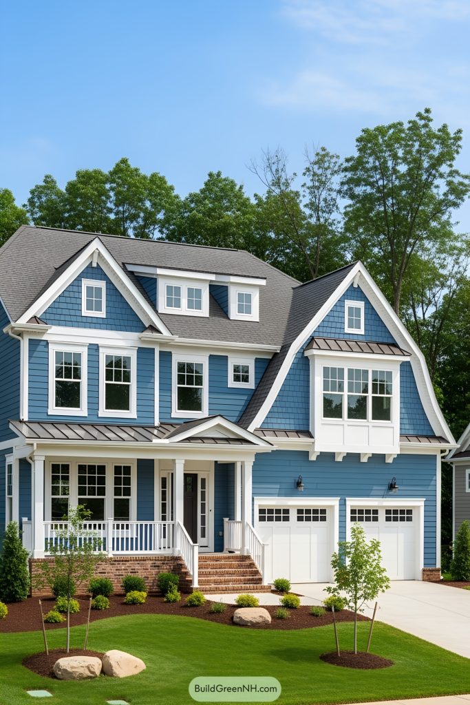 22 Blue Suburban Houses That Will Paint Your World Happy