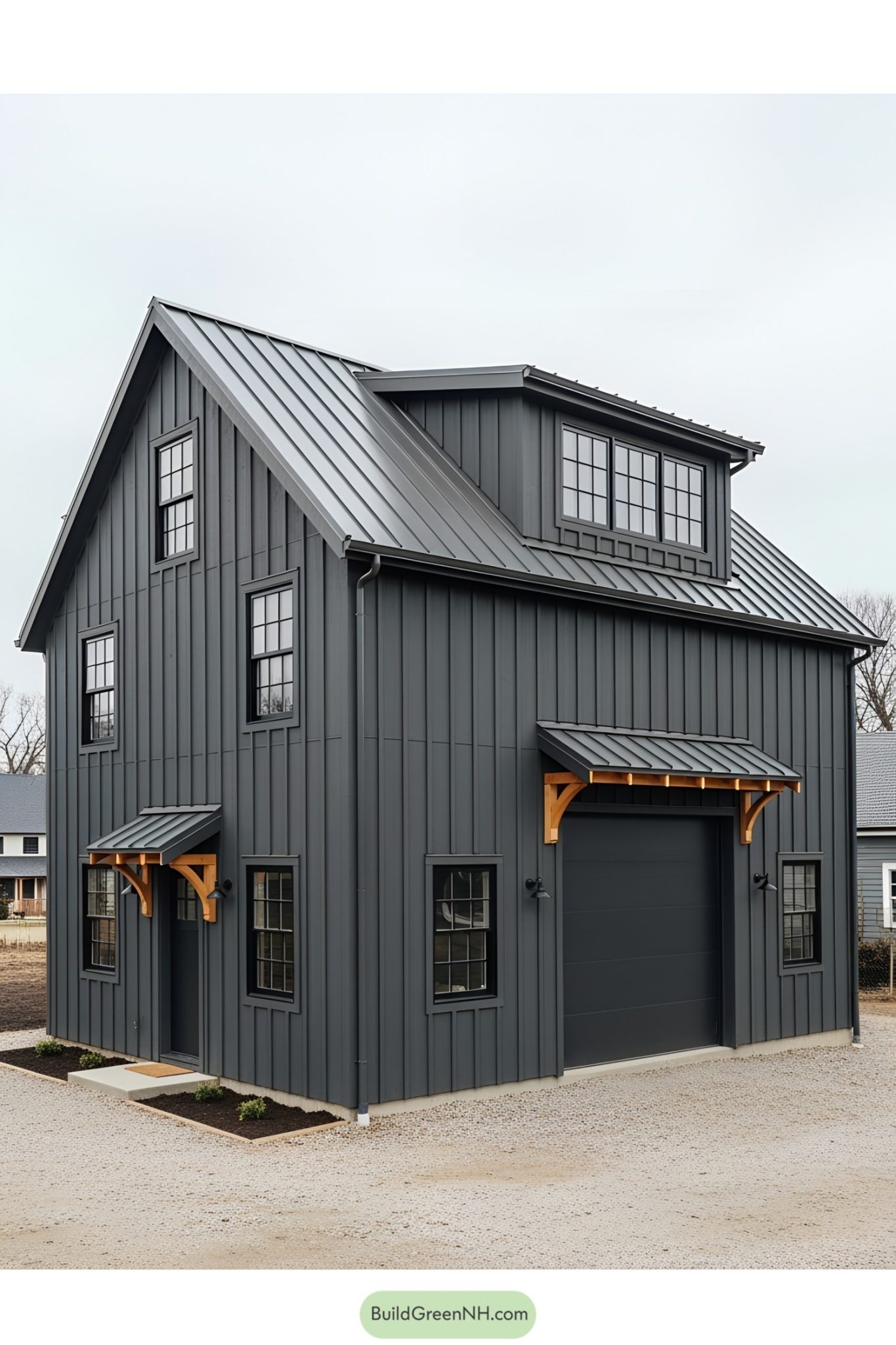 23 Dark Gray Barn Houses That Embrace the Moody Vibe