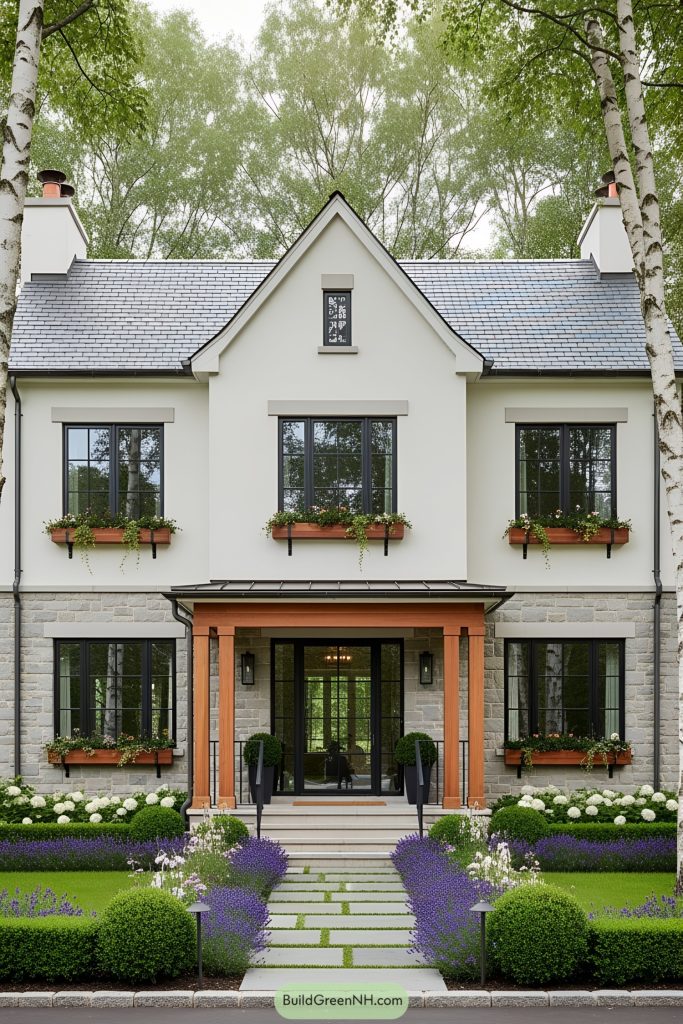 25 European Modern Cottages With Blooming Flower Boxes