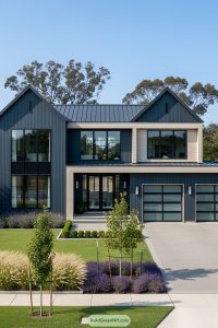 24 Modern Houses With Black Windows That Wow