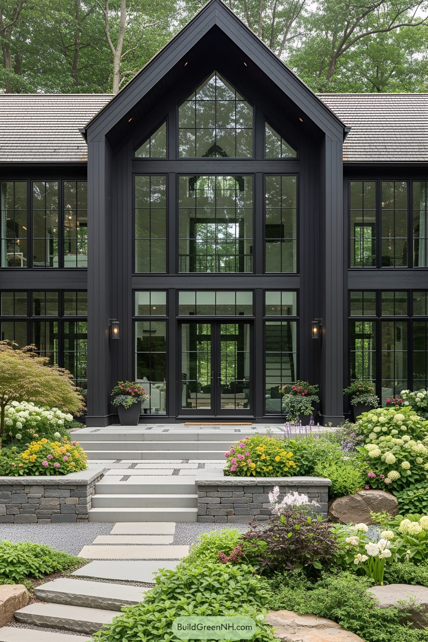24 Modern Houses With Black Windows That Wow