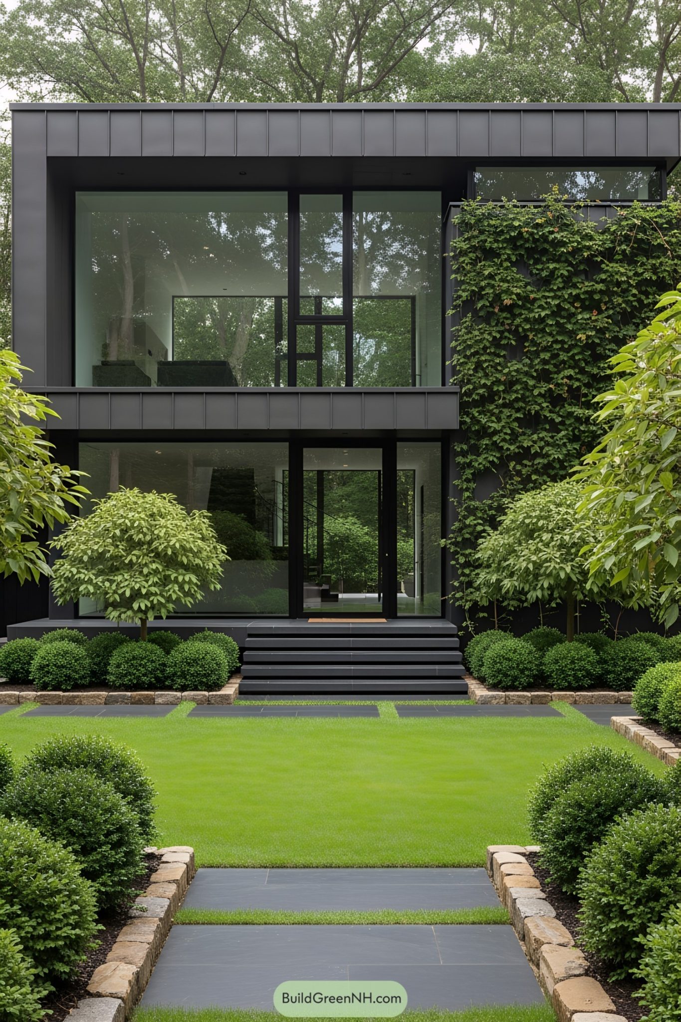 24 Modern Houses With Black Windows That Wow