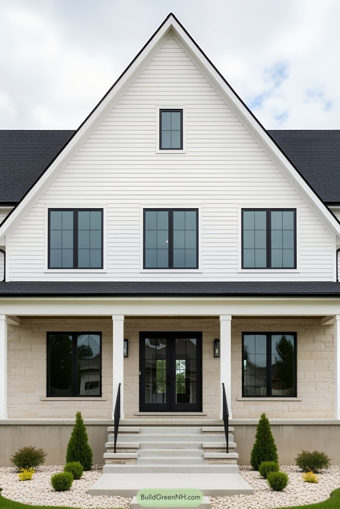 24 Modern Houses With Black Windows That Wow