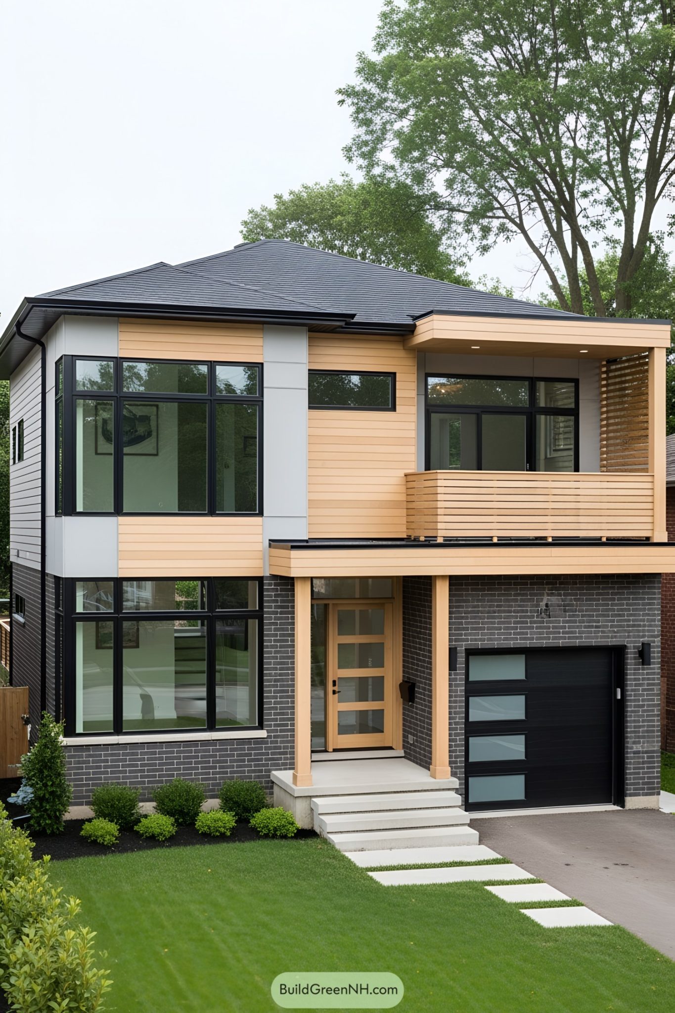 24 Modern Houses With Black Windows That Wow