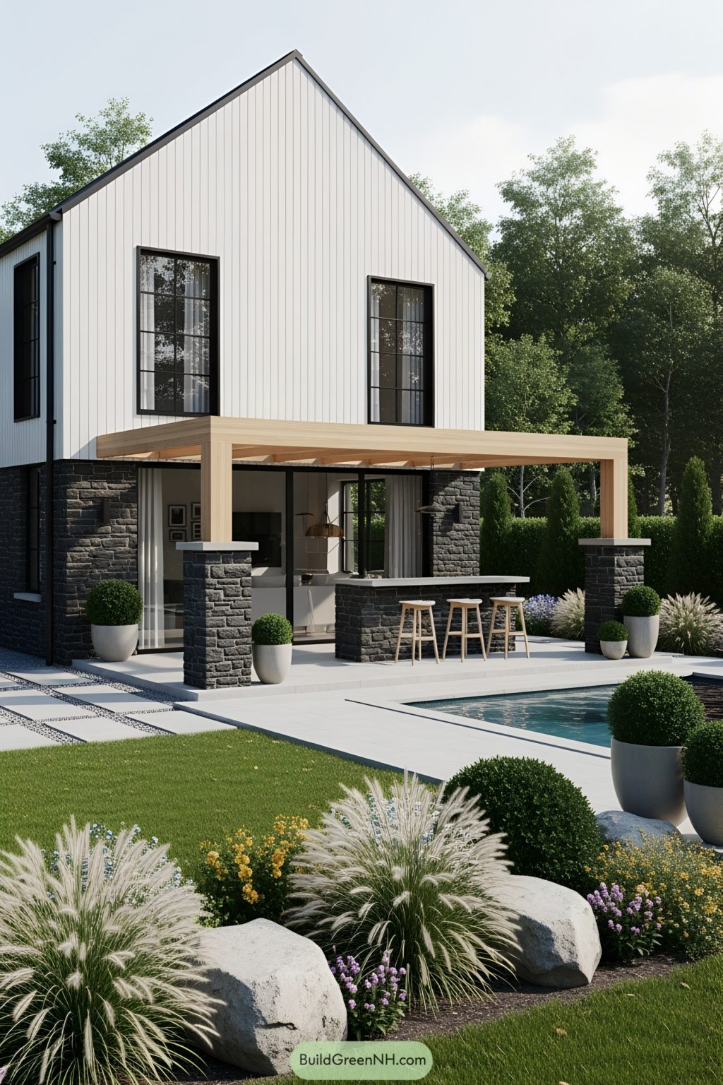 25 Modern Houses with Patios and Gardens That Wow