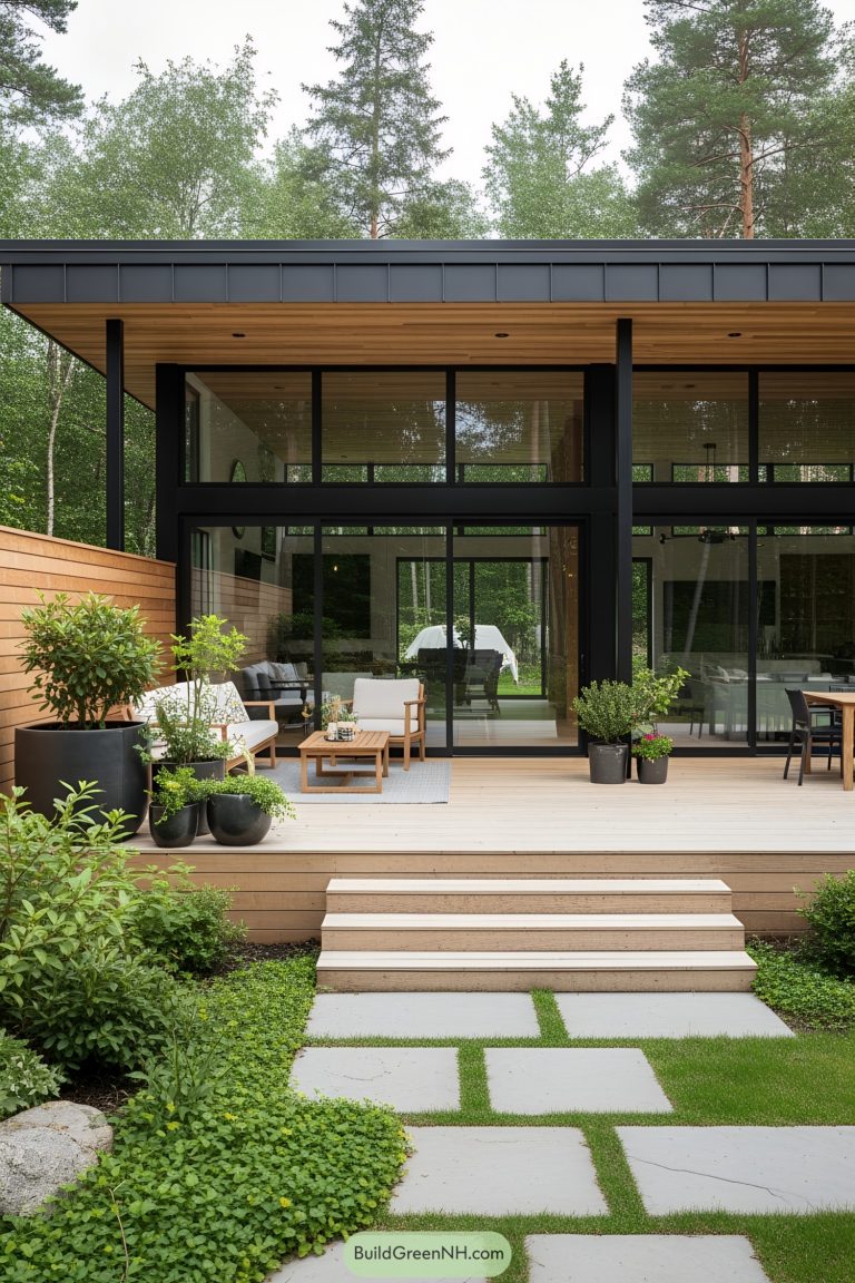 25 Modern Houses with Patios and Gardens That Wow