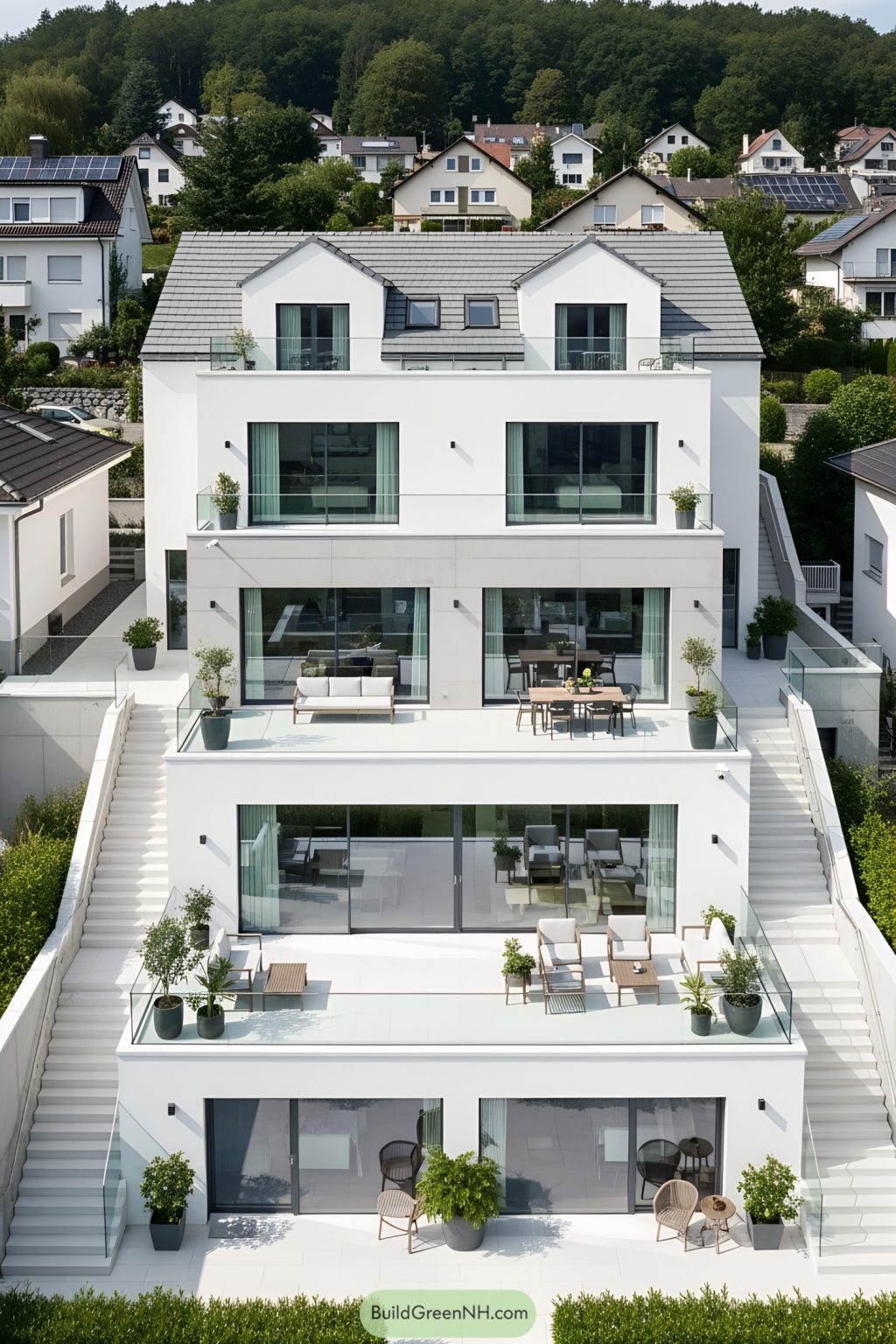 25 Modern Houses With White Terraces That Shine Like Clouds