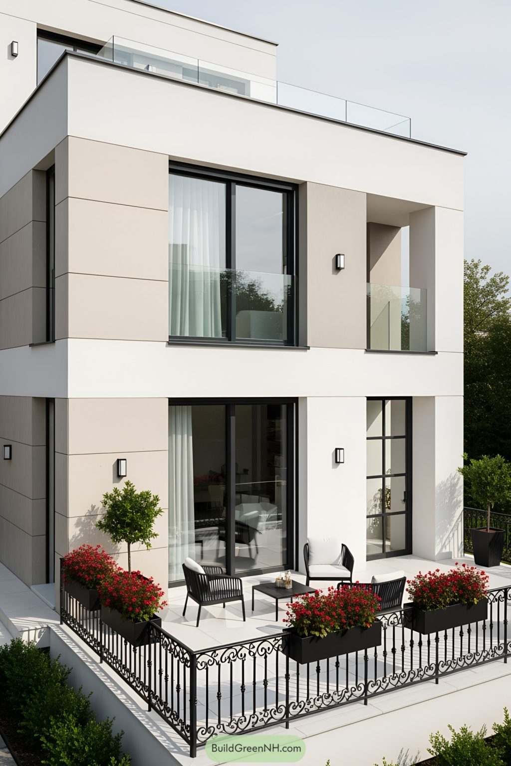 25 Modern Houses With White Terraces That Shine Like Clouds