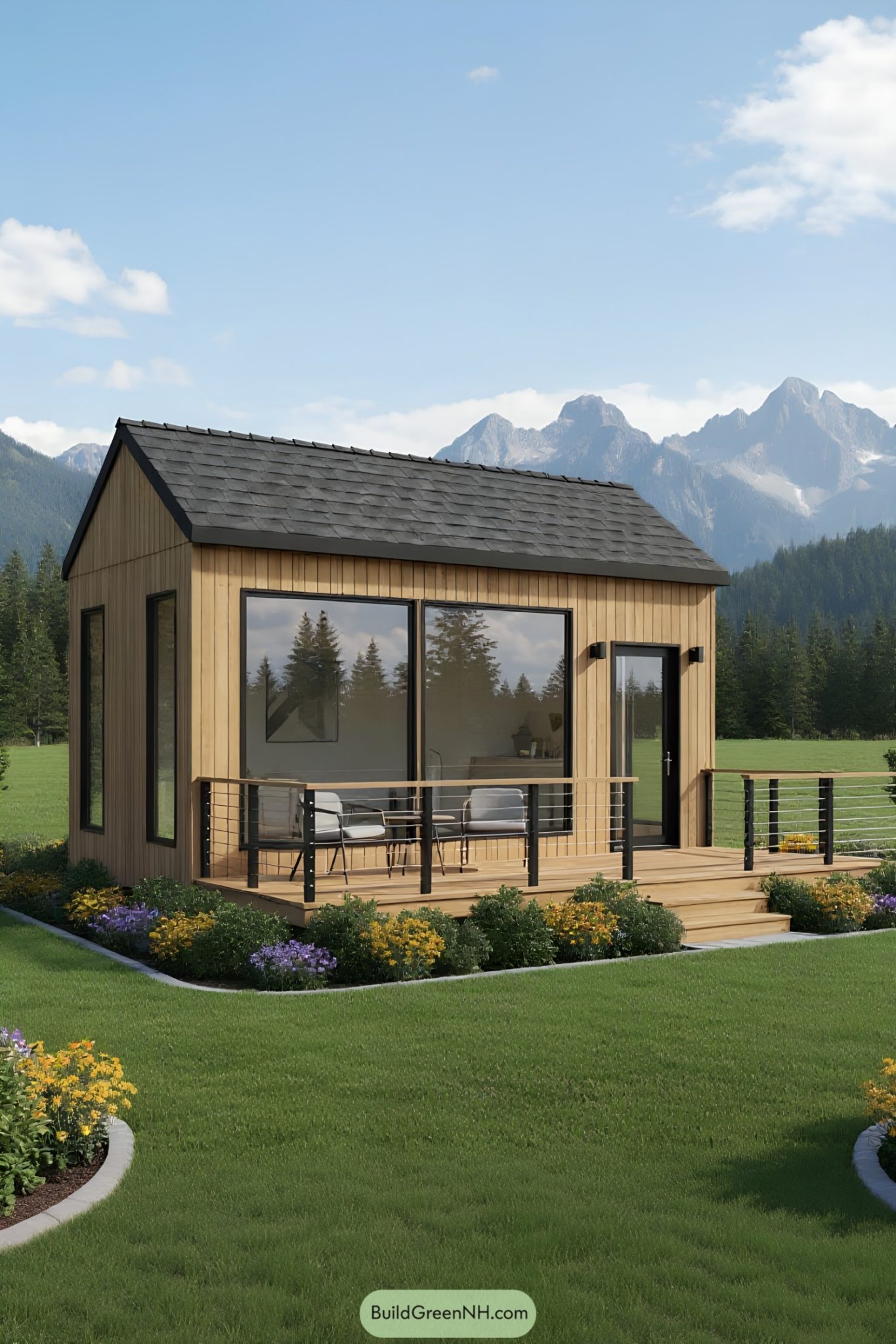 22 Modern Tiny Houses With Decks And Flower Gardens That Make Big ...