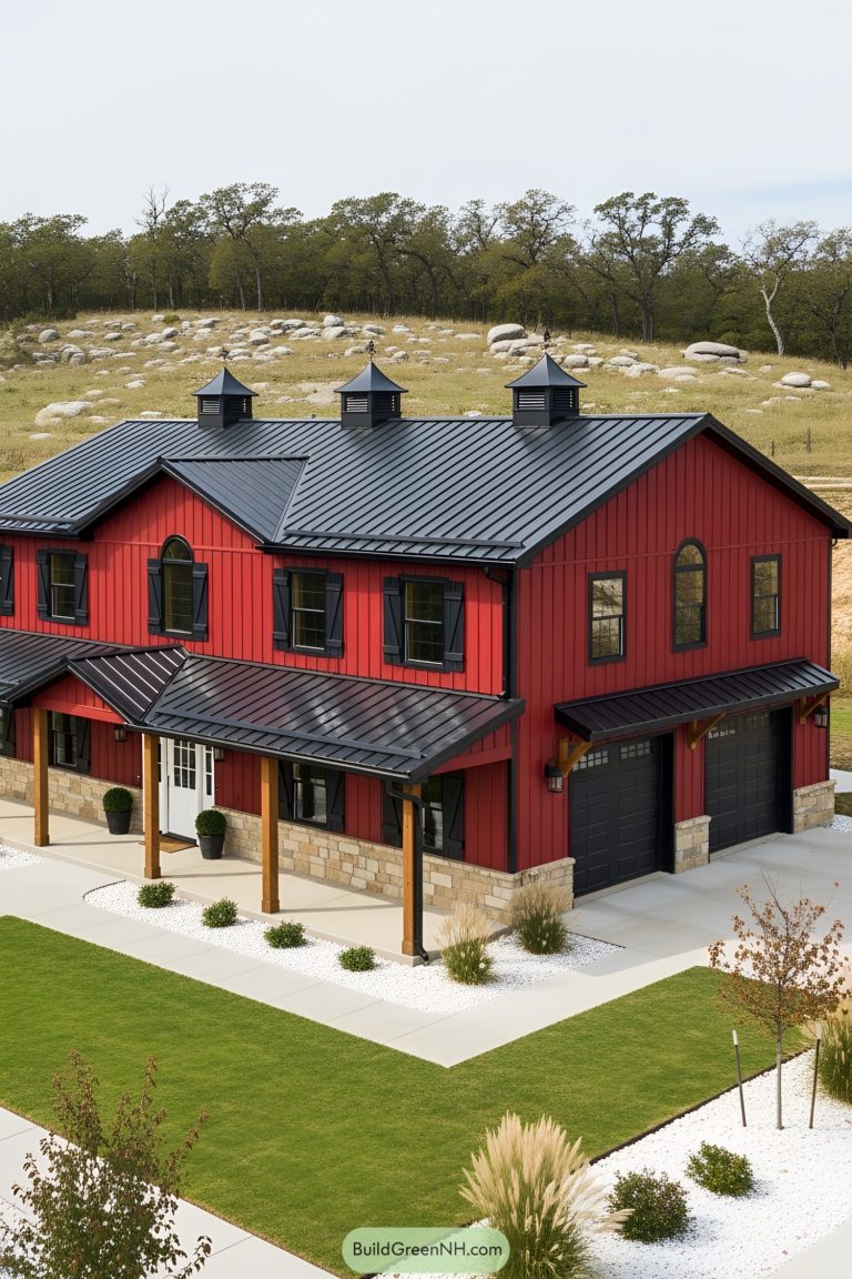 25 Red Barndominiums Ripe for Inspiration