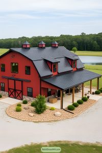 25 Red Barndominiums Ripe for Inspiration