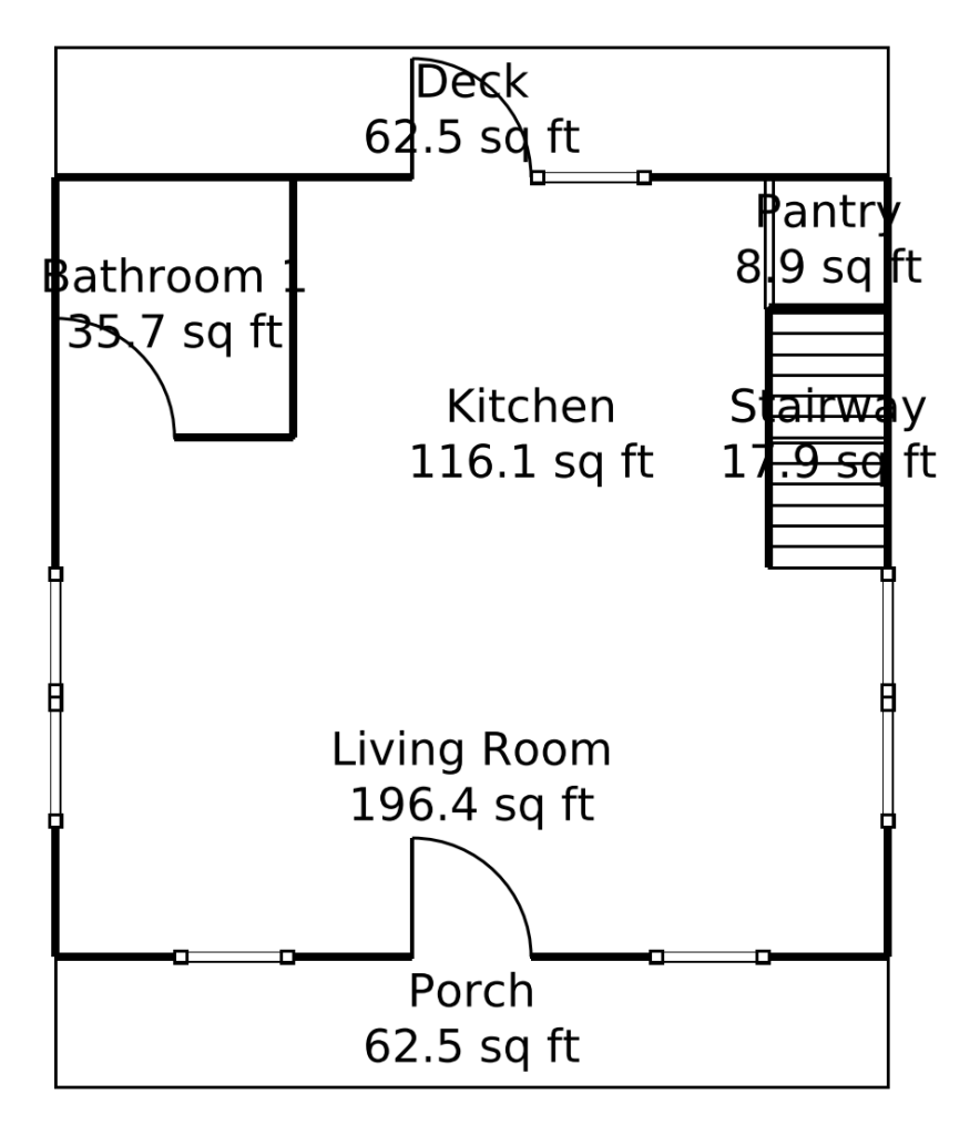 Adorable Bungalow in the Woods: Small Cottage Floor Plans