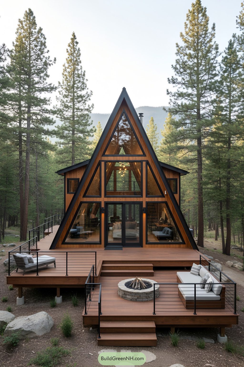 25 A-Frame Cabins With Large Decks Where Adventure Awaits