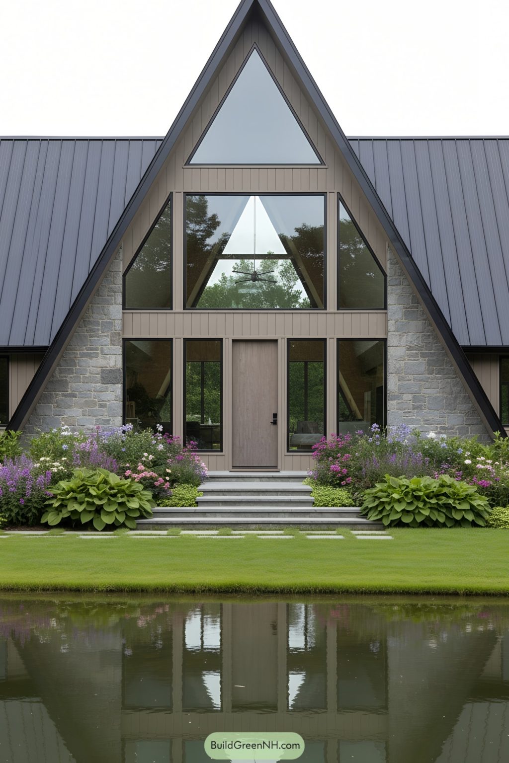 25 A-frame House Facades That Rock Stone and Glass Elegance