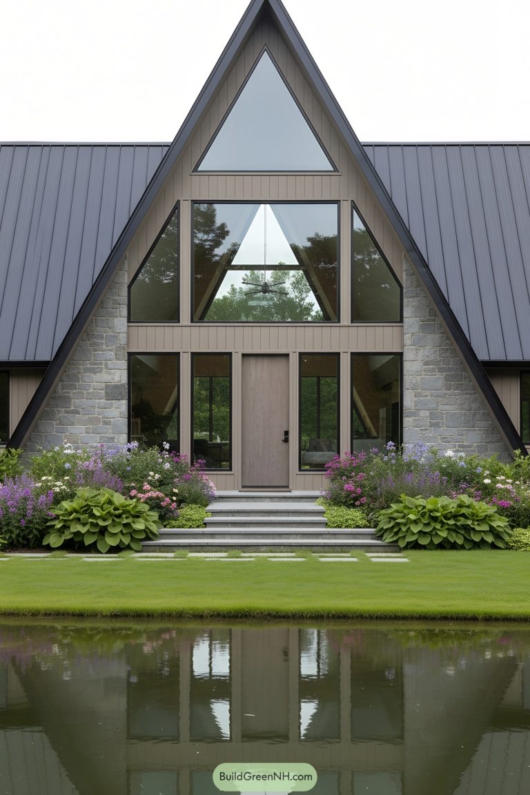 25 A-frame House Facades That Rock Stone and Glass Elegance