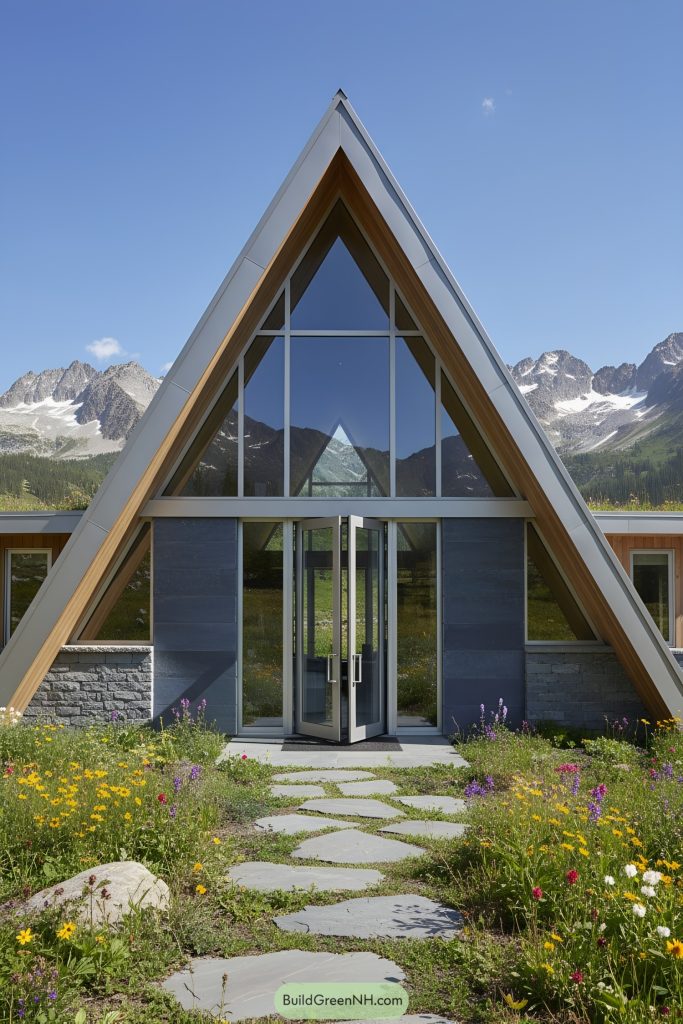 25 A-frame House Facades That Rock Stone and Glass Elegance