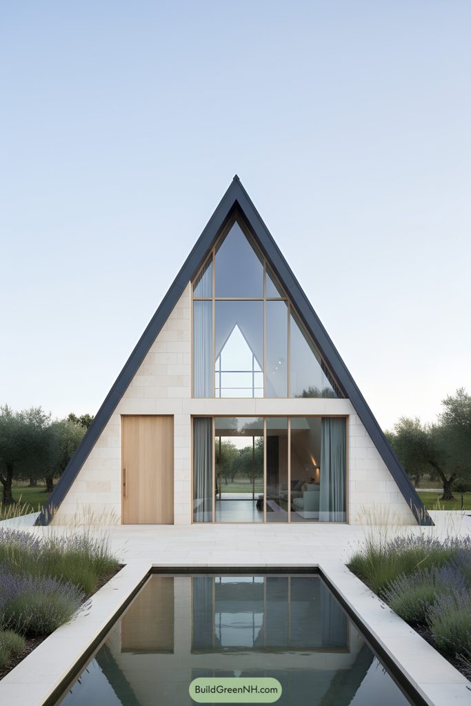 25 A-frame House Facades That Rock Stone and Glass Elegance