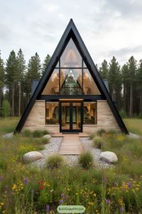 25 A-frame House Facades That Rock Stone and Glass Elegance