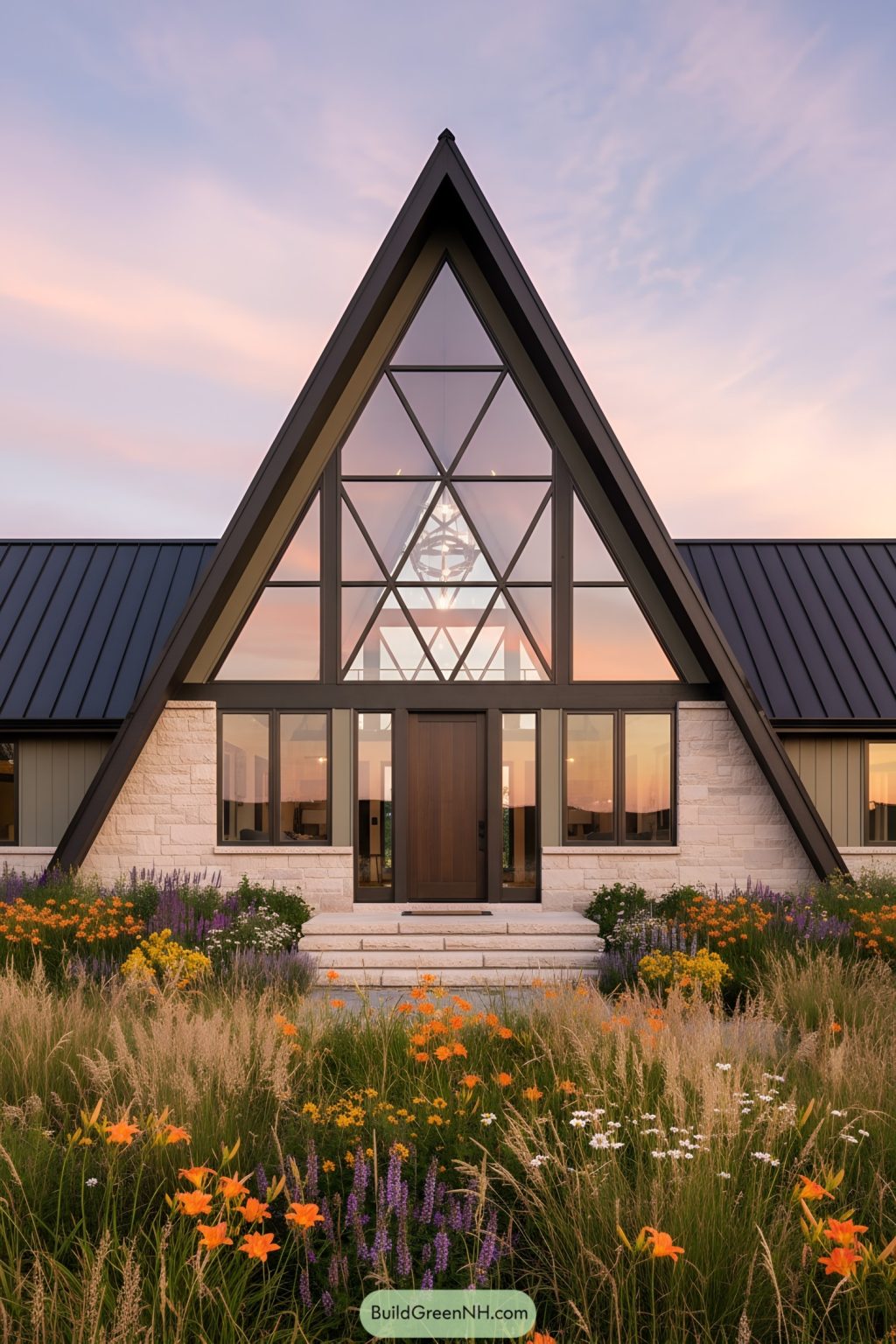 25 A-frame House Facades That Rock Stone and Glass Elegance