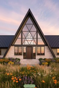 25 A-frame House Facades That Rock Stone and Glass Elegance