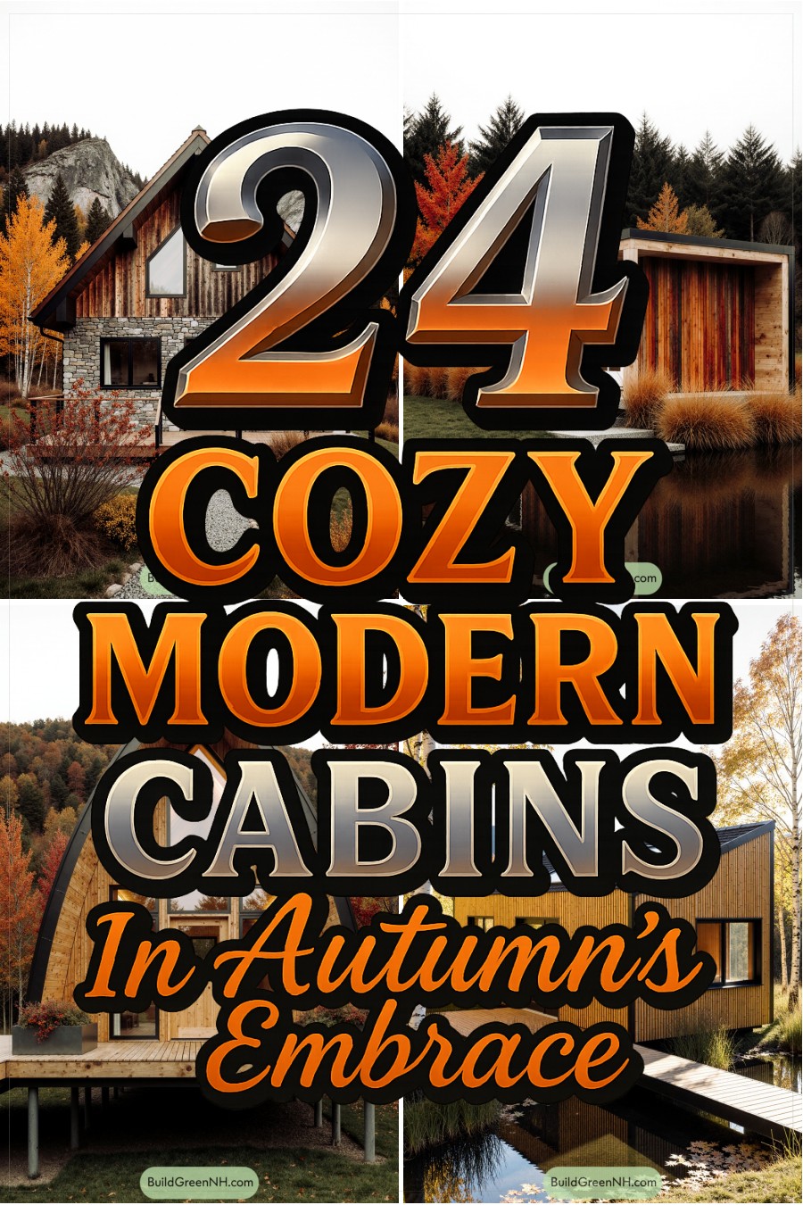 24 Cozy Modern Cabins In Autumn's Embrace
