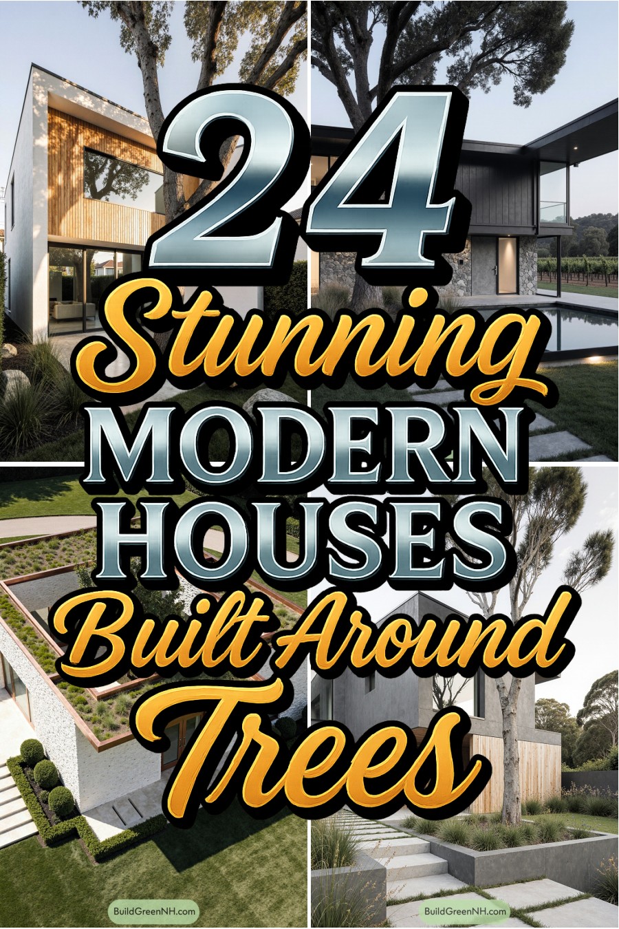 24 Stunning Modern Houses Built Around Trees