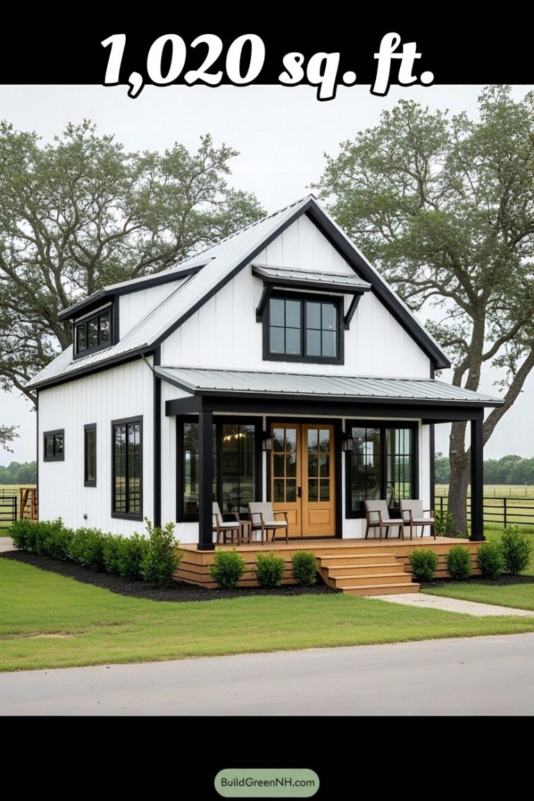 Small Barndominium Floor Plans: Whimsical Woodland Wonder with Porch Perks