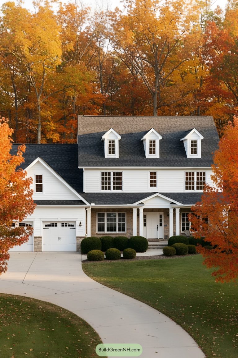 24 Fall Suburban Houses That Shine in Foliage Colors
