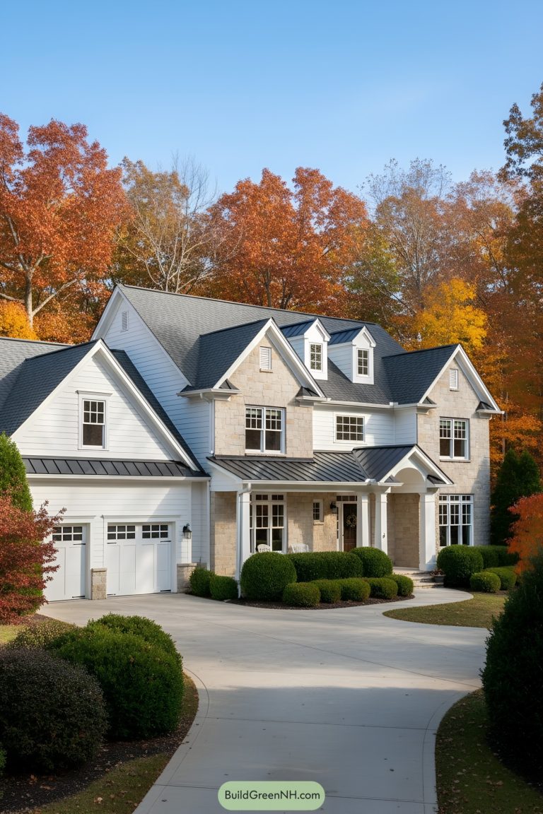 24 Fall Suburban Houses That Shine in Foliage Colors