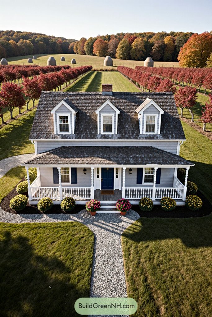 25 Stunning Farmhouses in New England Fall Foliage Colors