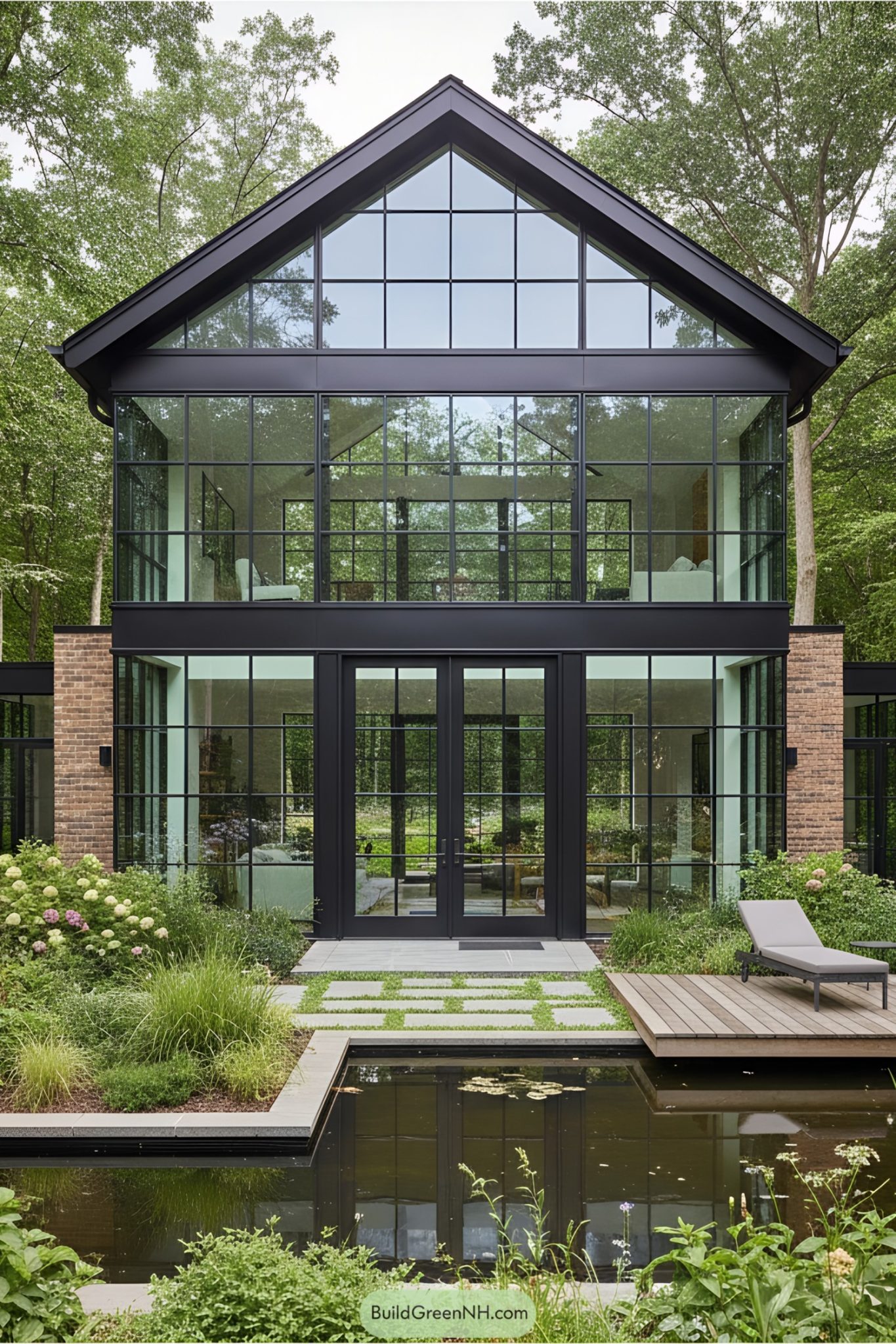22 Full Glass Modern House Facades Surrounded by Nature's Embrace