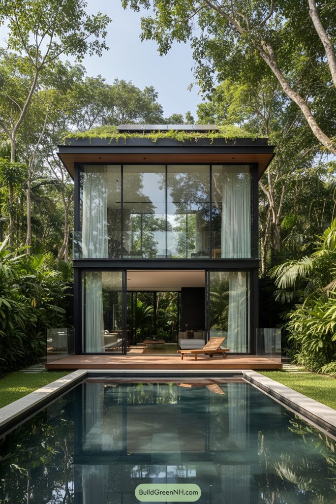 22 Full Glass Modern House Facades Surrounded by Nature's Embrace