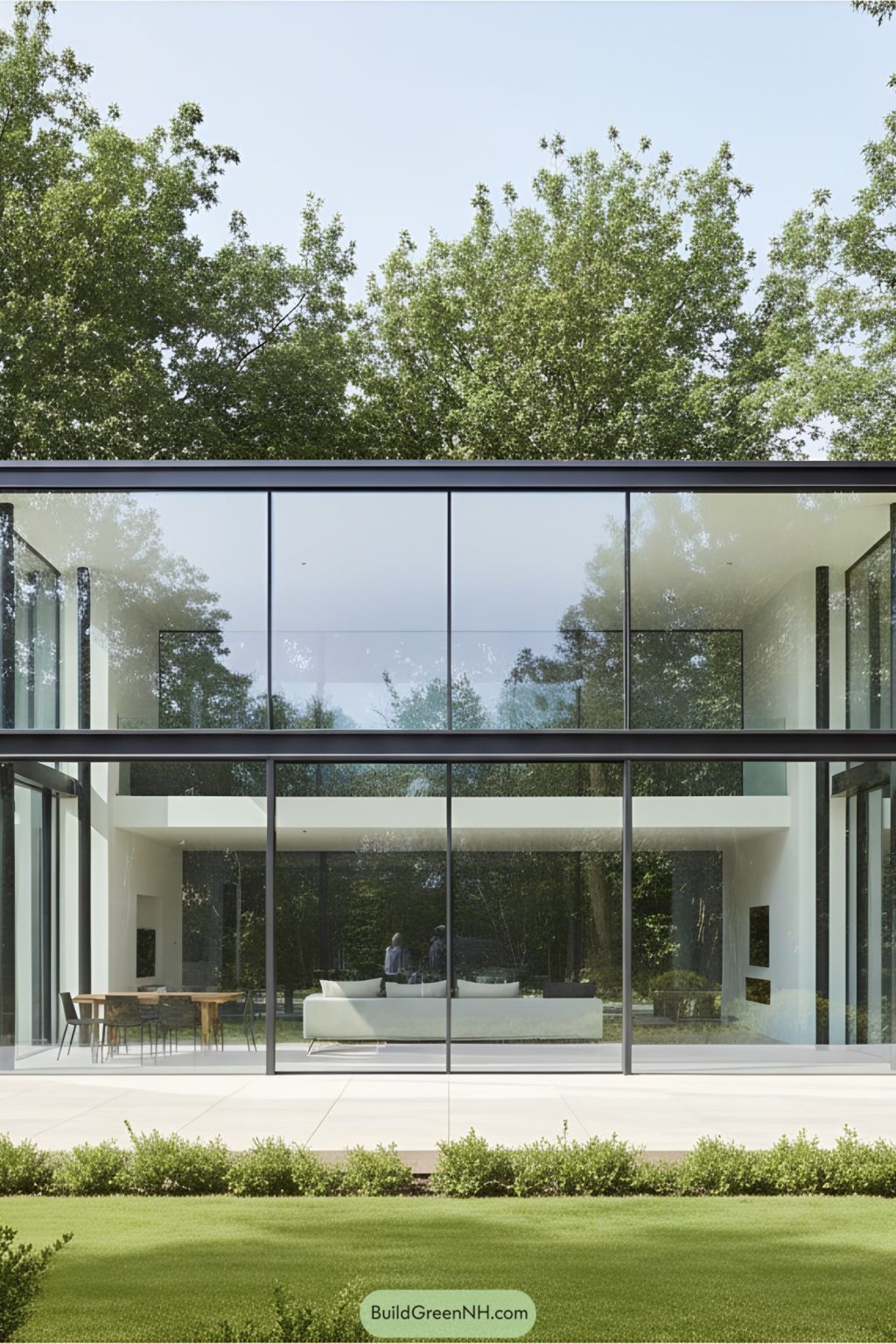 22 Full Glass Modern House Facades Surrounded by Nature's Embrace