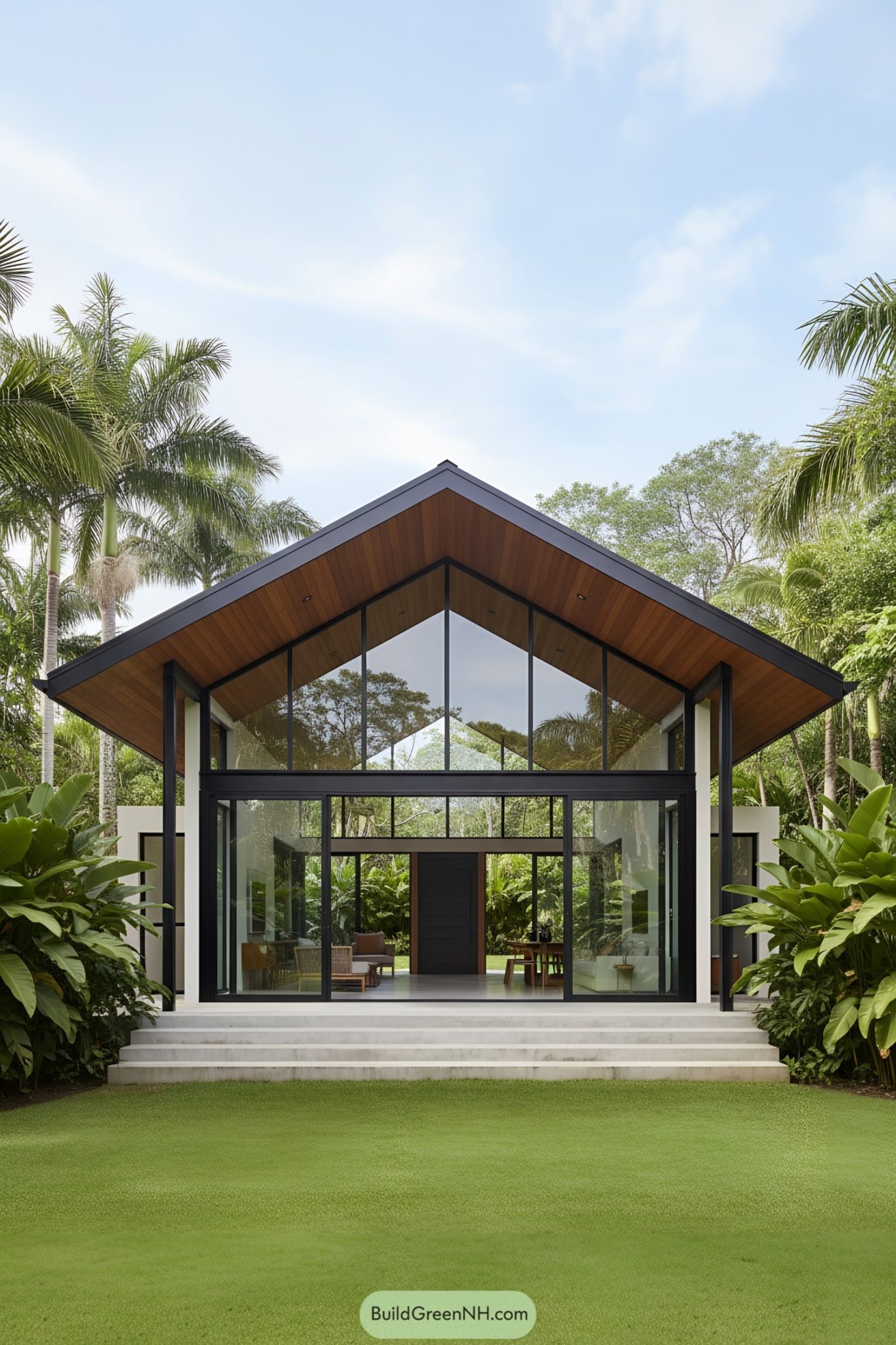 22 Full Glass Modern House Facades Surrounded by Nature's Embrace