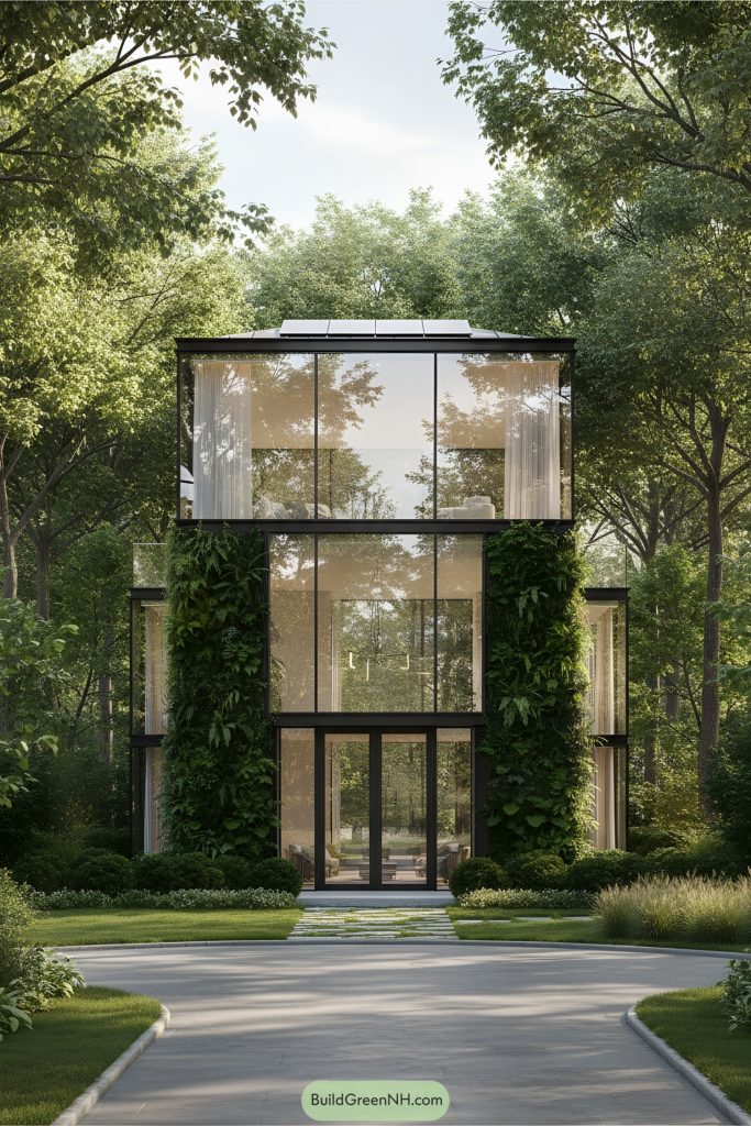 22 Full Glass Modern House Facades Surrounded by Nature's Embrace