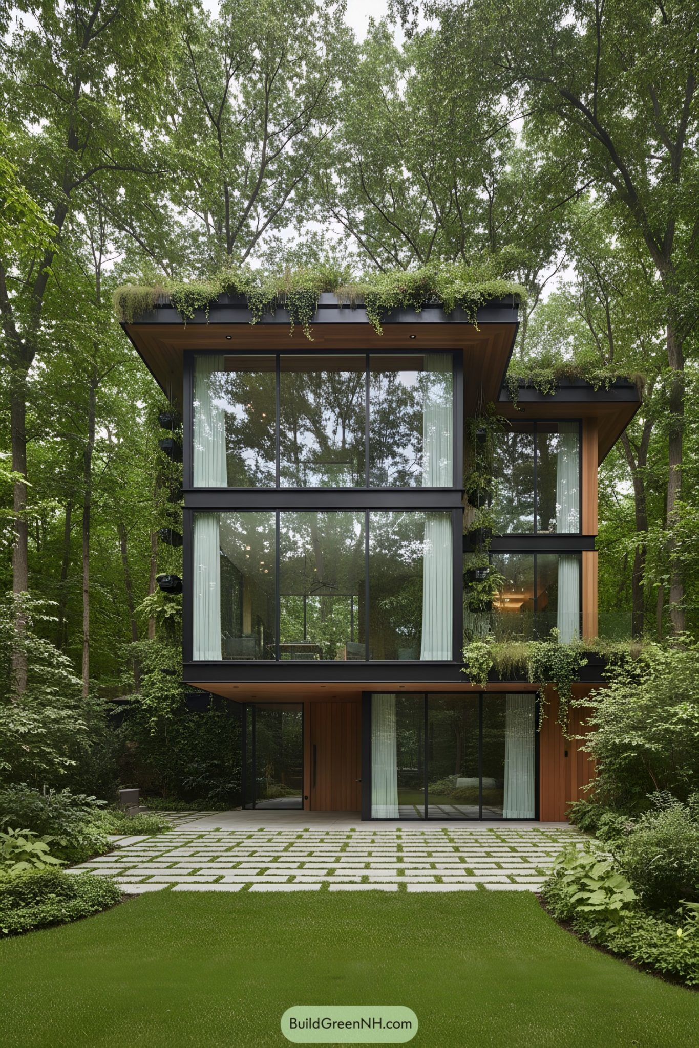 22 Full Glass Modern House Facades Surrounded by Nature's Embrace