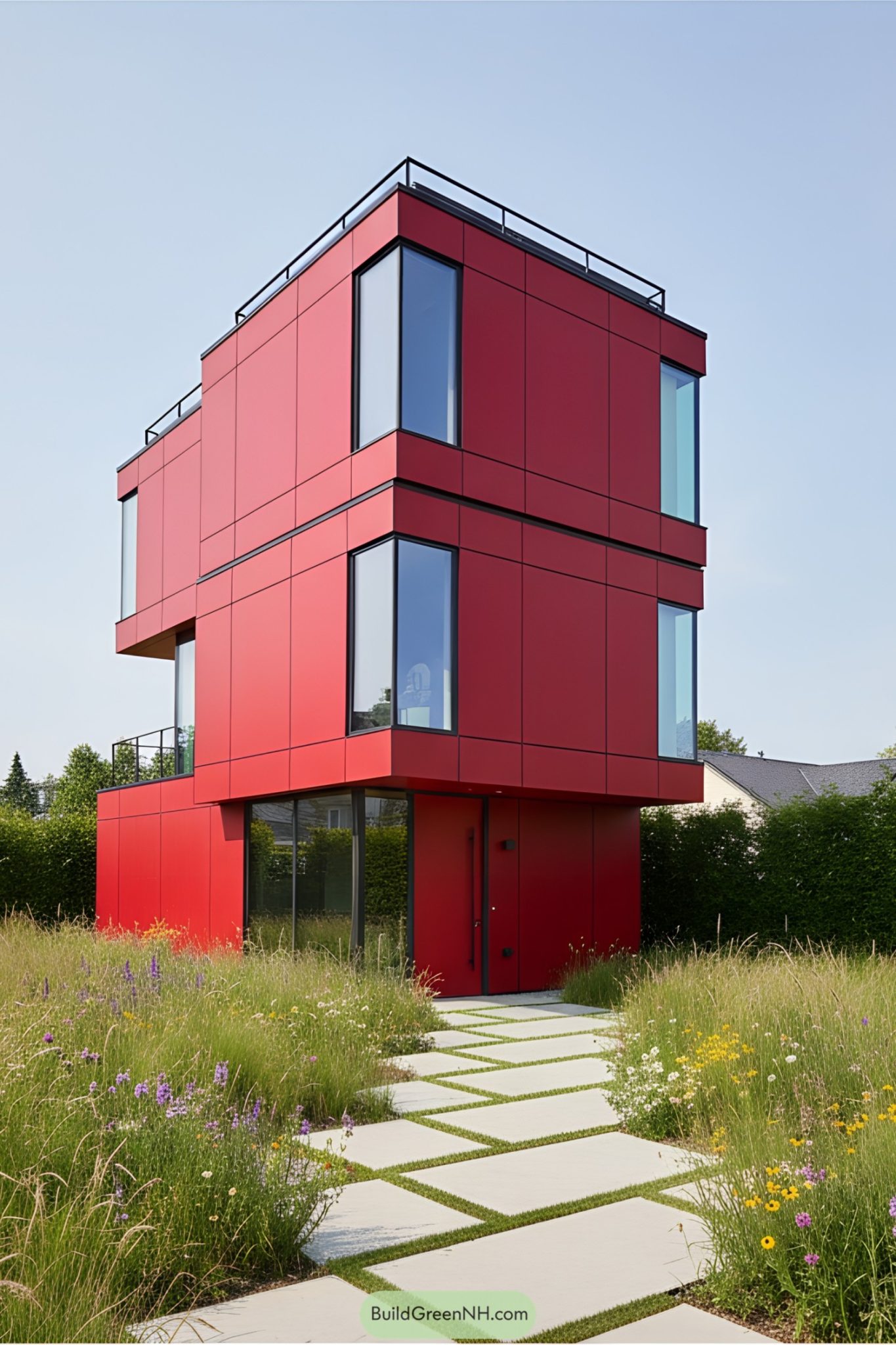 24 Red Modern Houses That Will Paint Your Imagination