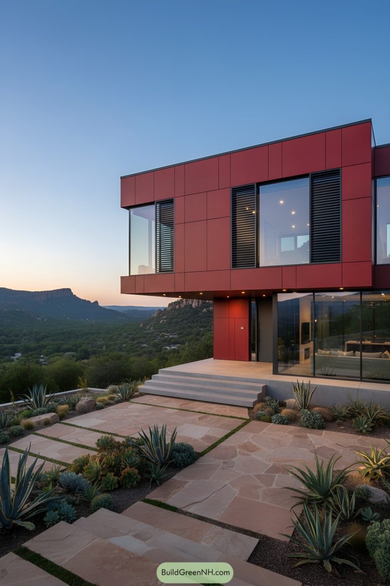 24 Red Modern Houses That Will Paint Your Imagination