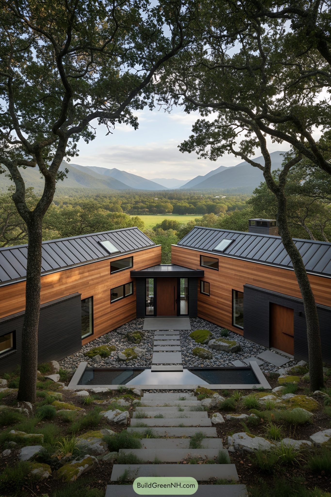 25 Modern Houses Built Onto Hill Slopes for Hideaway Courtyards