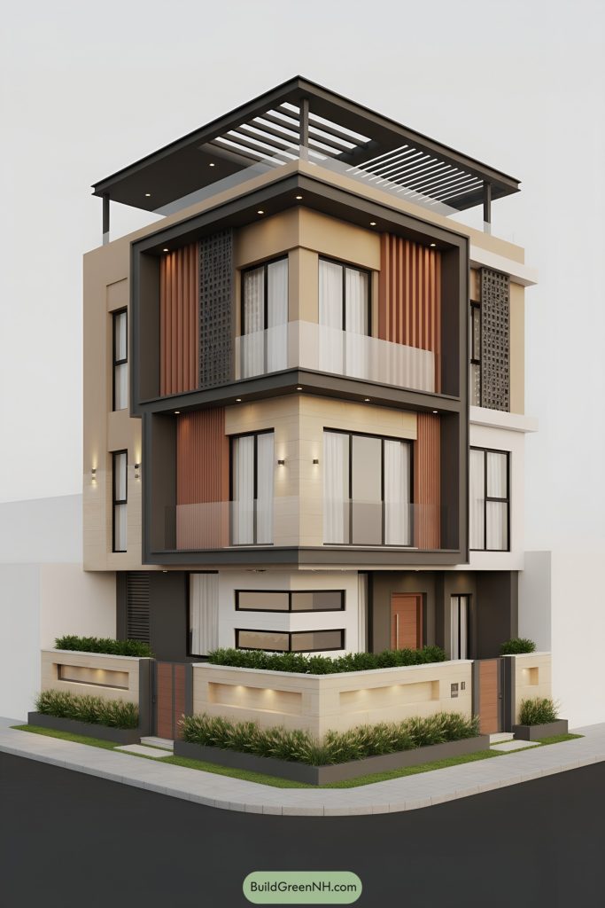 27 Corner House Elevation Designs for Stylish Street Facing Homes
