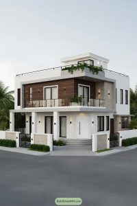 27 Corner House Elevation Designs for Stylish Street Facing Homes