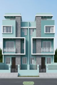 24 Row House Elevation Designs for Balanced Modern Look