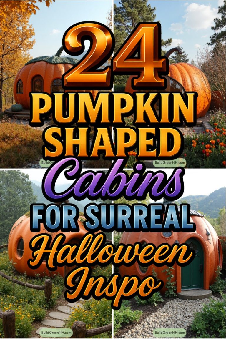 24 Pumpkin Shaped Cabins for Surreal Halloween Inspo