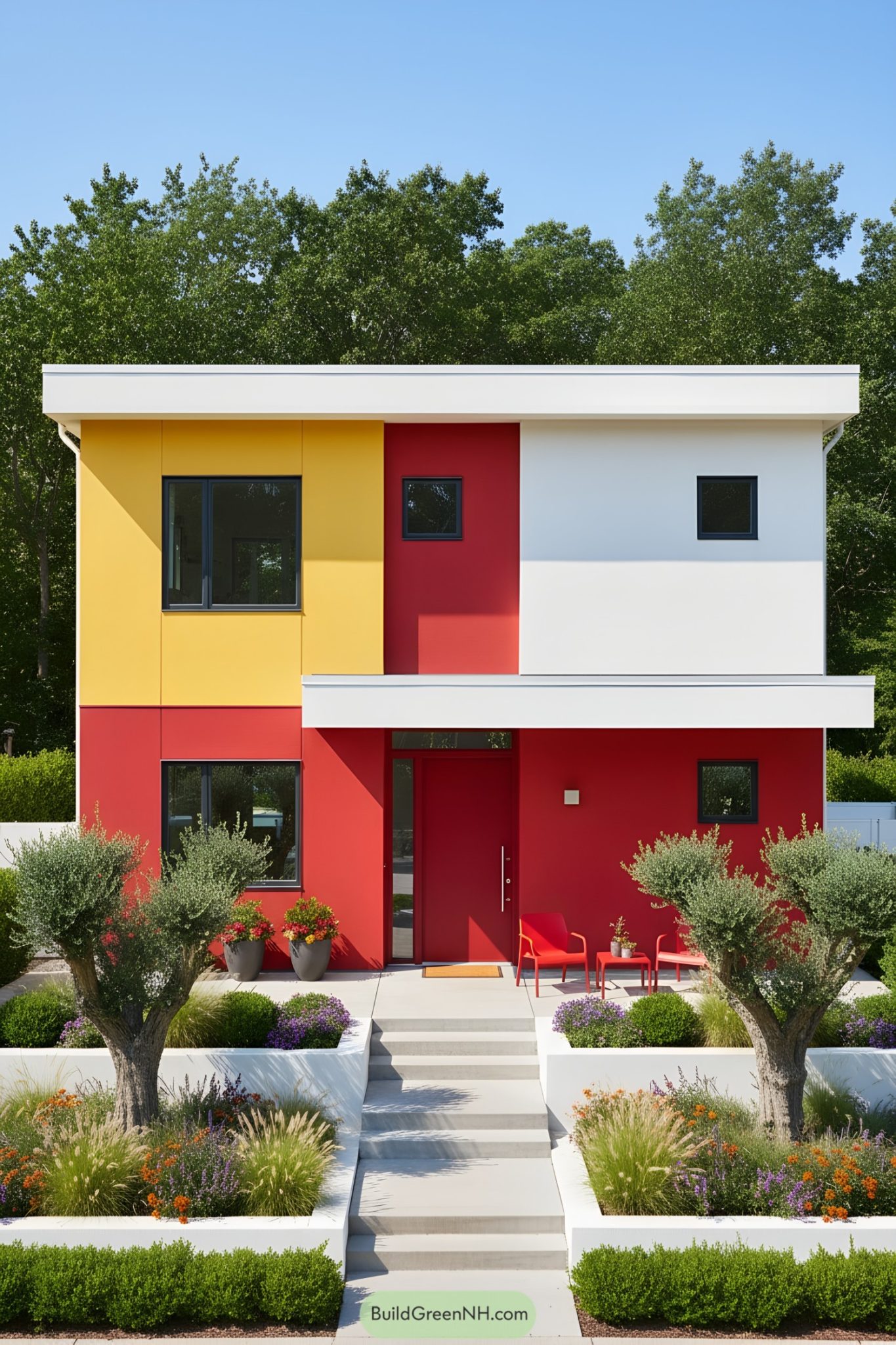 26 Colorful Modern House Facades That Turn Heads