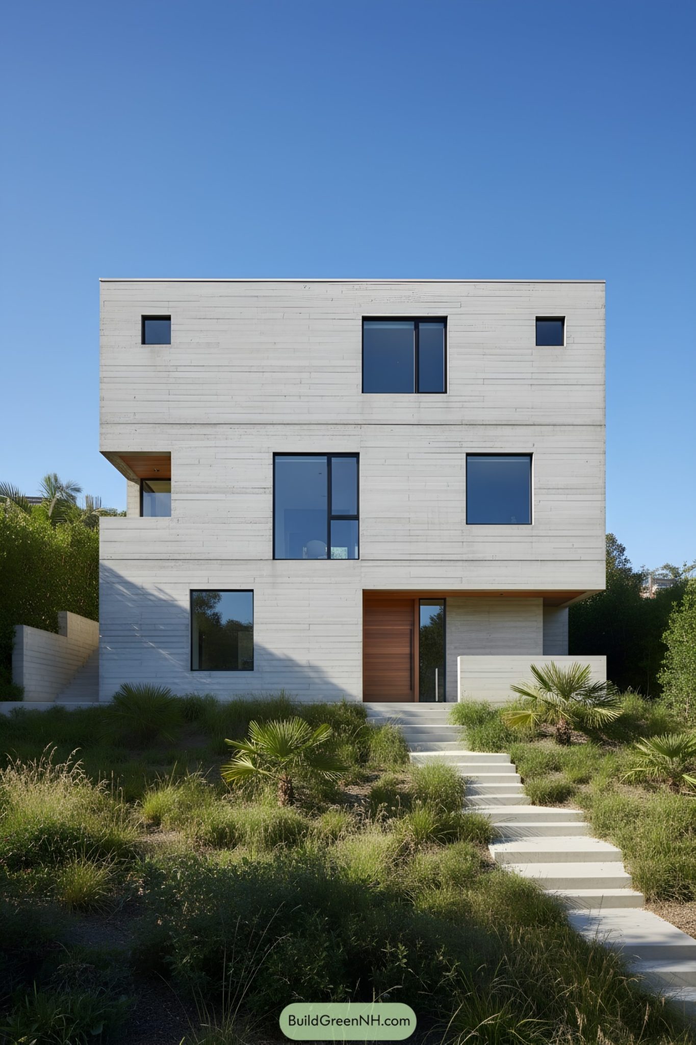 23 Concrete Facade Houses That Rock Their Urban Jungle Look