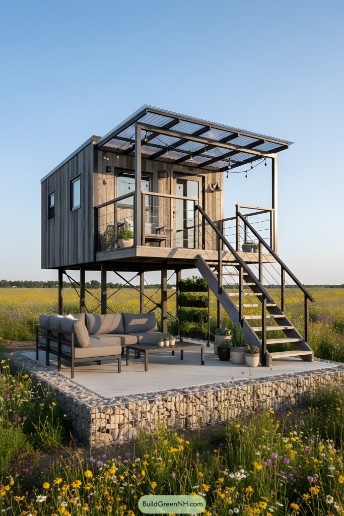 16 Tiny Cabins On Stilts with Outdoor Living Spaces Below