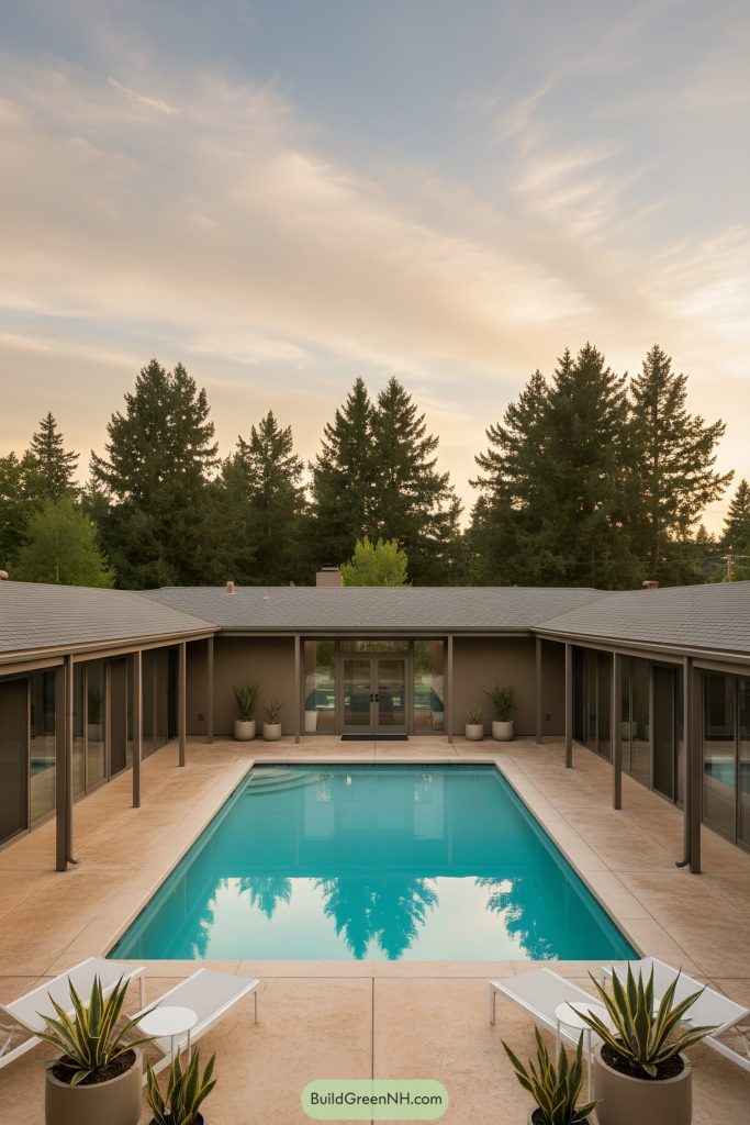 27 U-Shaped Houses With Pools in the Middle