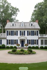 27 White Colonial House Designs With Timeless Elegance
